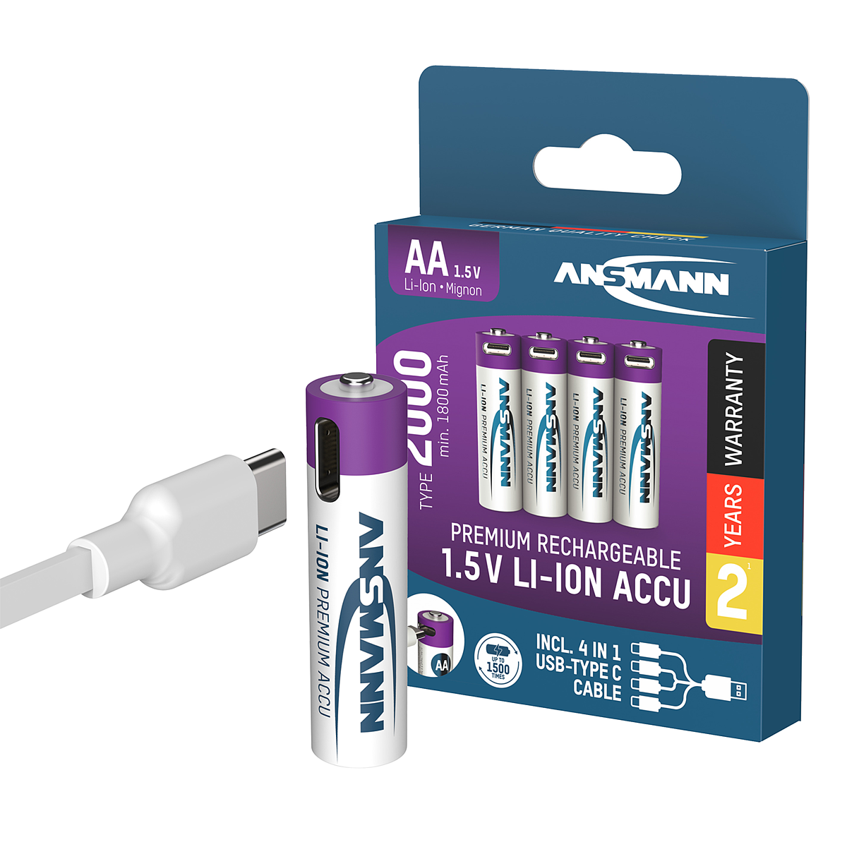 Li-Ion Akkus Mignon AA