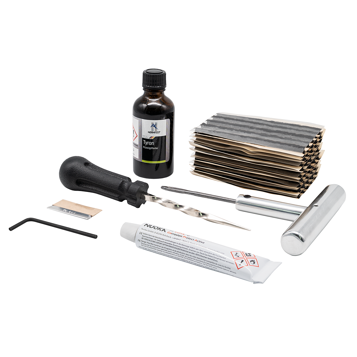 Tyron, Reifen-Reparatur-Set CoPrA® pat. pend für PKW und Motorrad