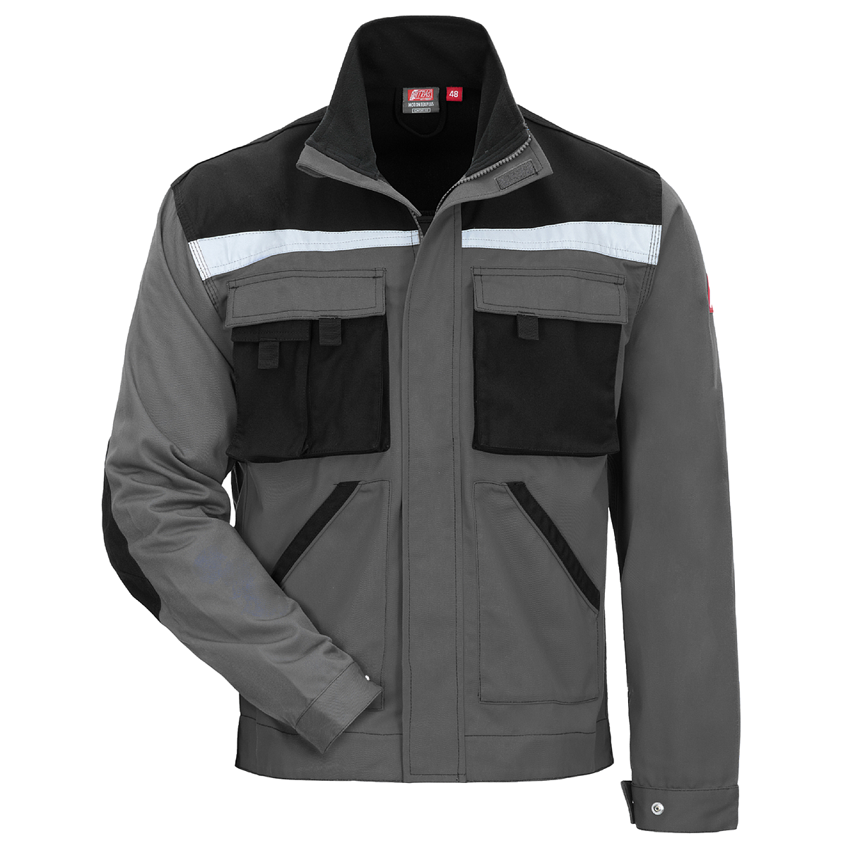 Arbeitsjacke grau/schwarz S/44