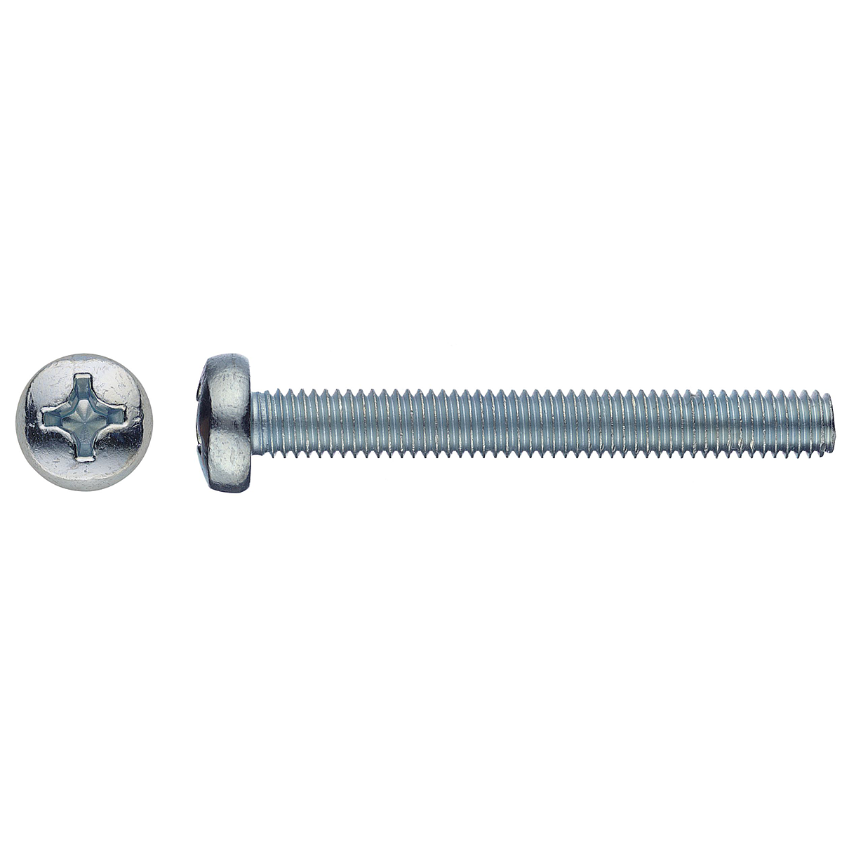 Linsenschraube DIN 7985 4.8 vz, H 1 M3 x 10