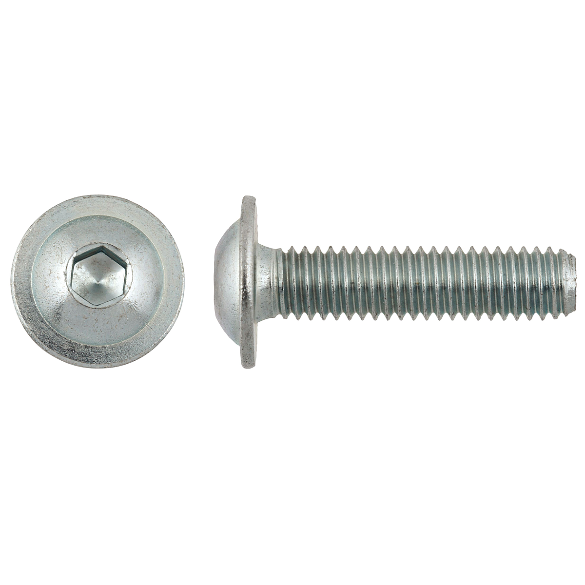 Linsenschraube mit Flansch DIN EN ISO 7380-2 10.9 vz, ISK 3 M5 x 10