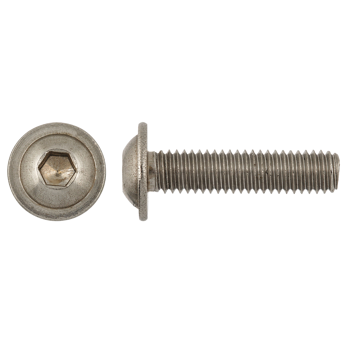 Linsenschraube mit Flansch DIN EN ISO 7380-2 A2-70, ISK 3 M5 x 10