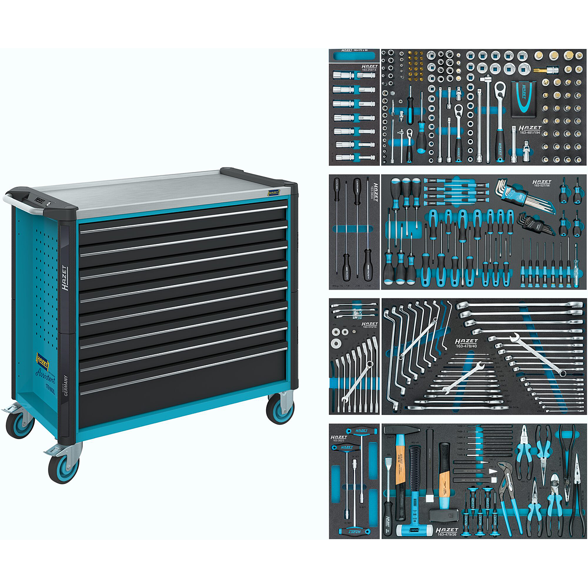 179NXXL-8/378;WERKSTATTWAGEN MIT SORTIMENT